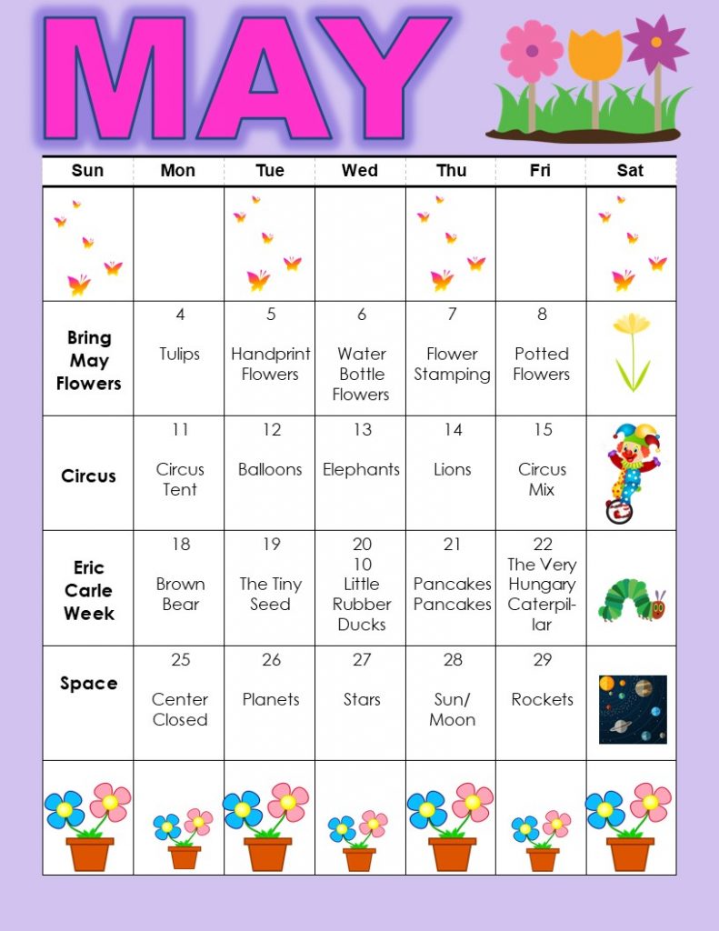 Toddler A Calendar VH – Children's Discovery Academy
