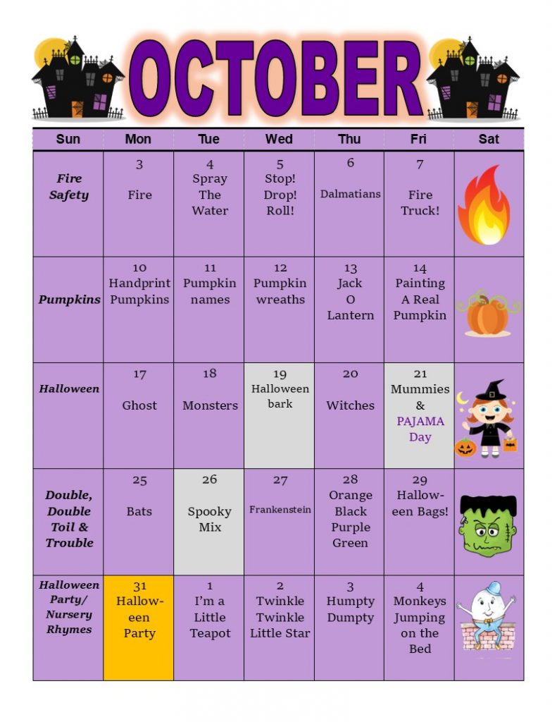 Toddler A Calendar VH – Children's Discovery Academy