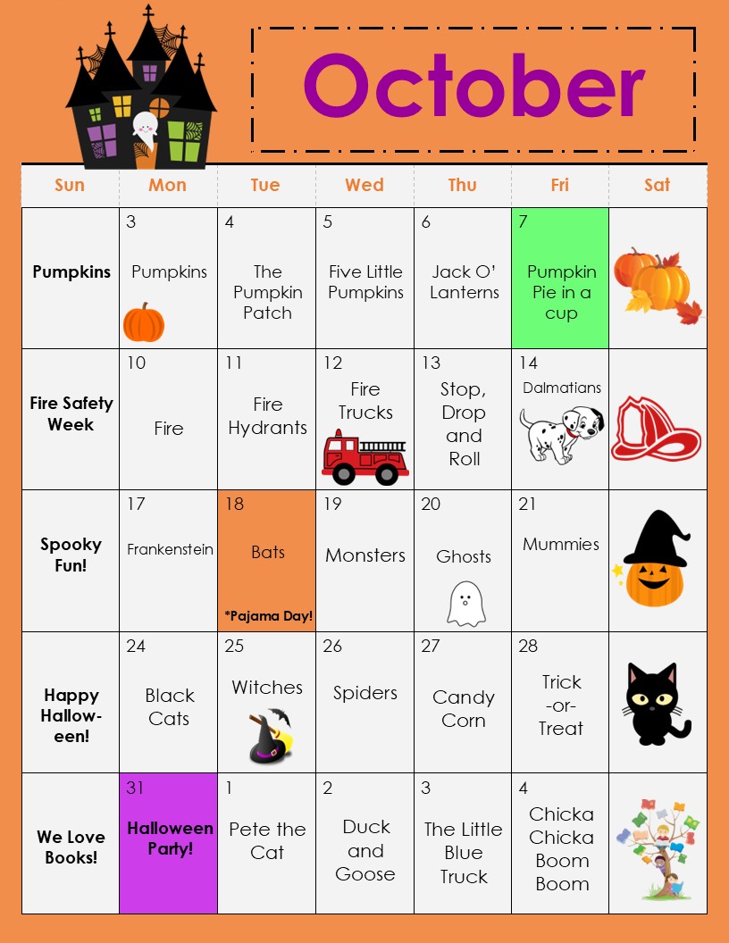 Toddler B Calendar VH – Children's Discovery Academy