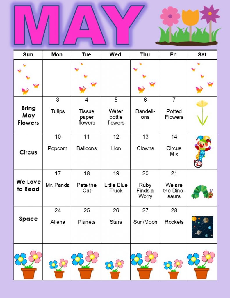 Toddler A Calendar VH – Children's Discovery Academy